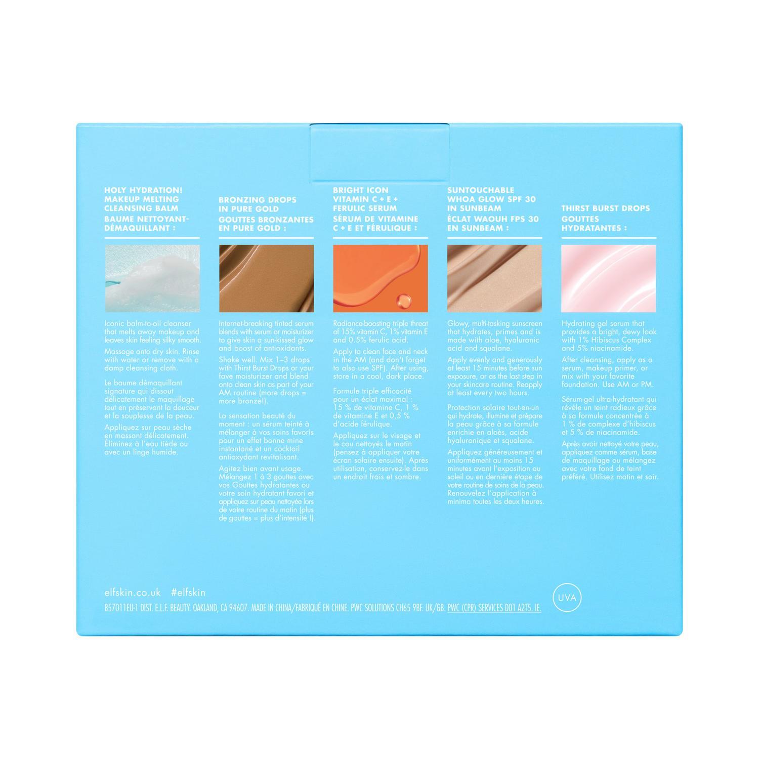 E.L.F. SKIN BEST & OBSESSED SKINCARE KIT (SET DE PRODUCTOS PARA LA PIEL ...