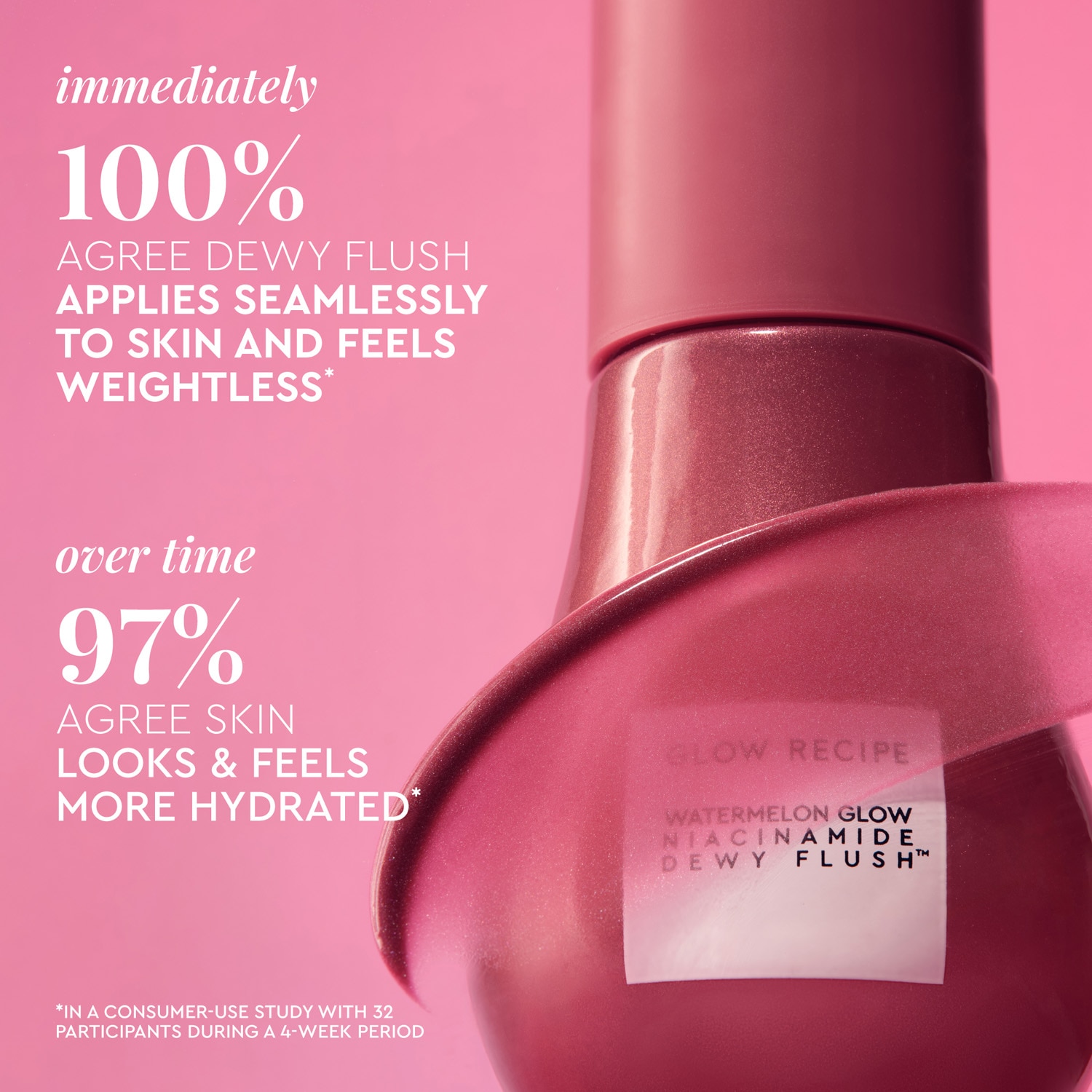 WATERMELON GLOW NIACINAMIDE DEWY FLUSH BRIGHTENING SERUM BLUSH (SUERO ...