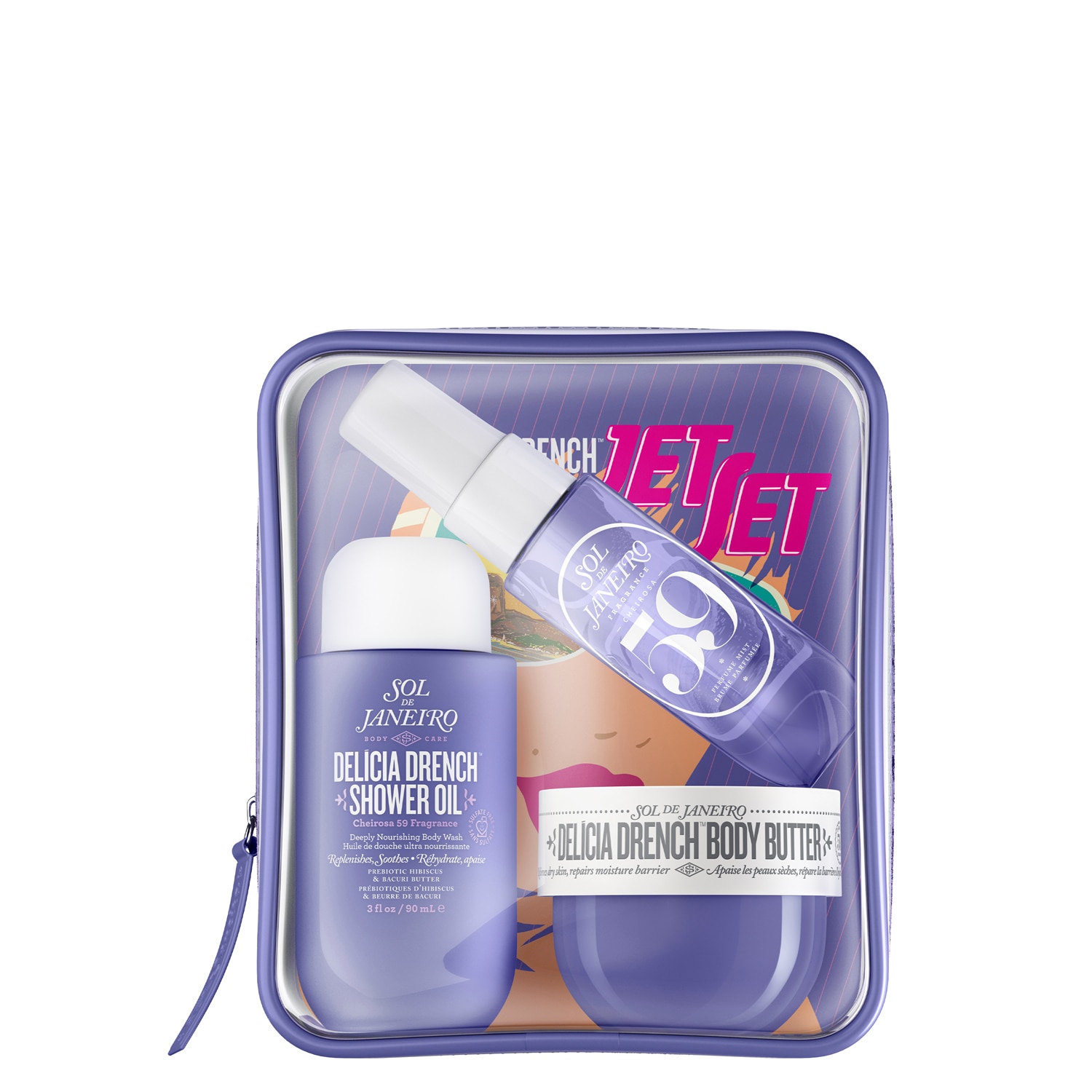 DELÍCIA DRENCH™ JET SET ( SET DE RUTINA HIDRATANTE) > Sephora MX