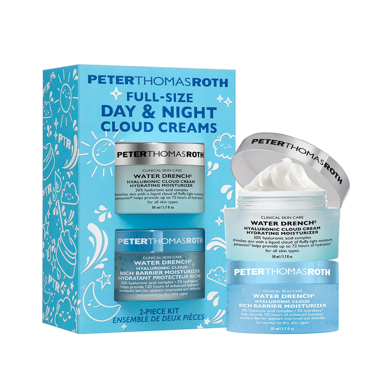 FULL-SIZE DAY & NIGHT CLOUD CREAMS 2-PIECE KIT (SET PARA CUIDADO DE LA ...
