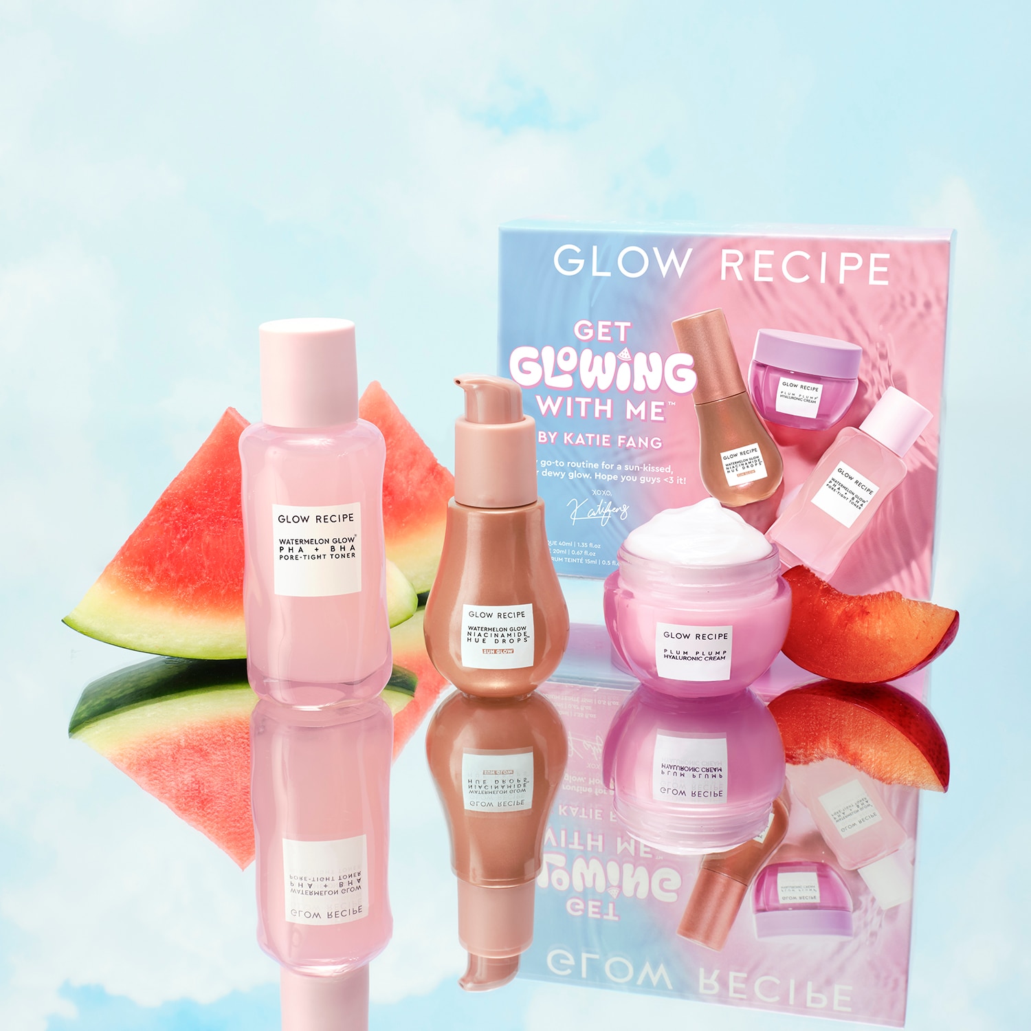 KATIE FANG SUMMER KIT 2024 BY GLOW RECIPE (SET DE PRODUCTOS ESENCIALES ...