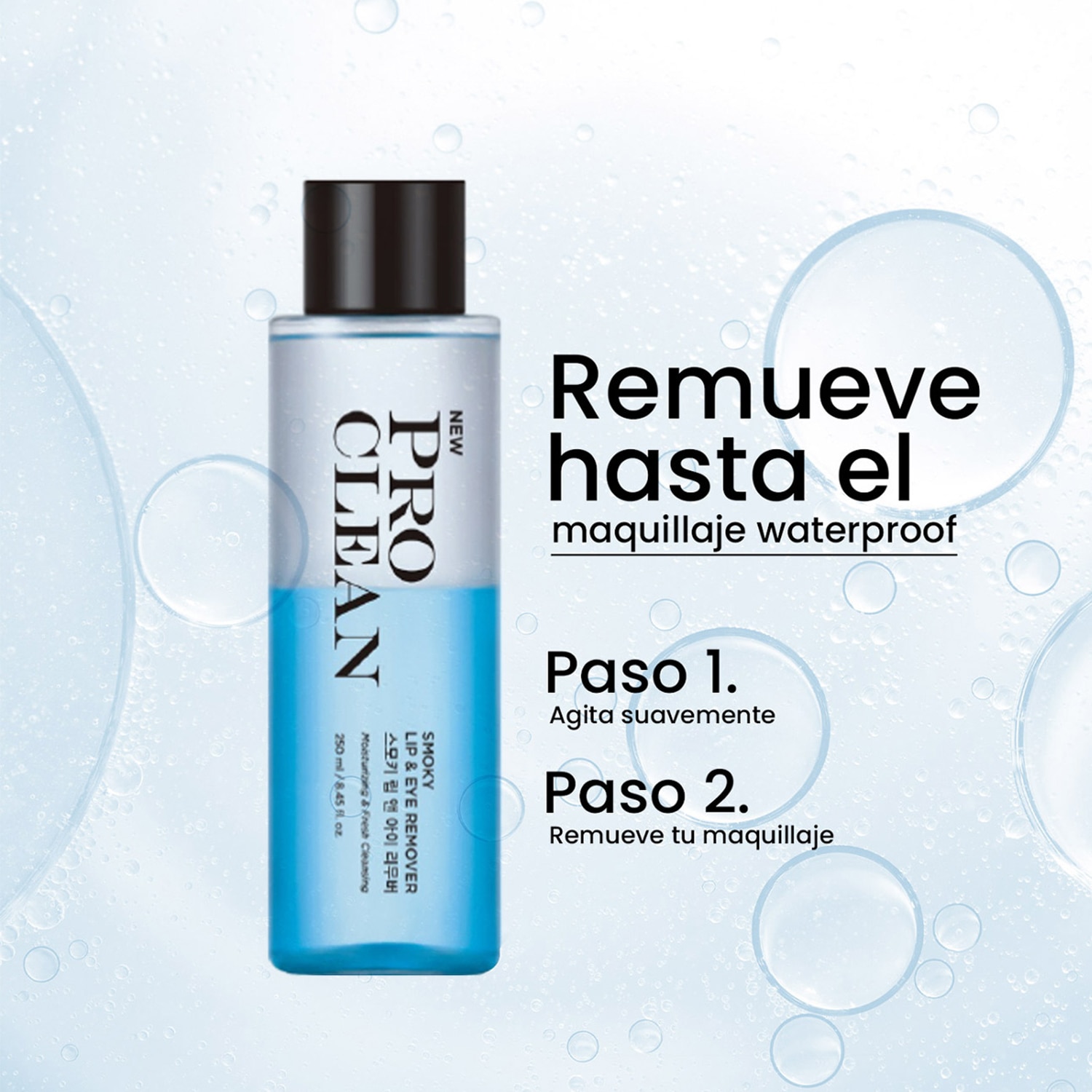 PRO CLEAN SMOKY LIP & EYE REMOVER (REMOVEDOR DE MAQUILLAJE PRO CLEAN ...