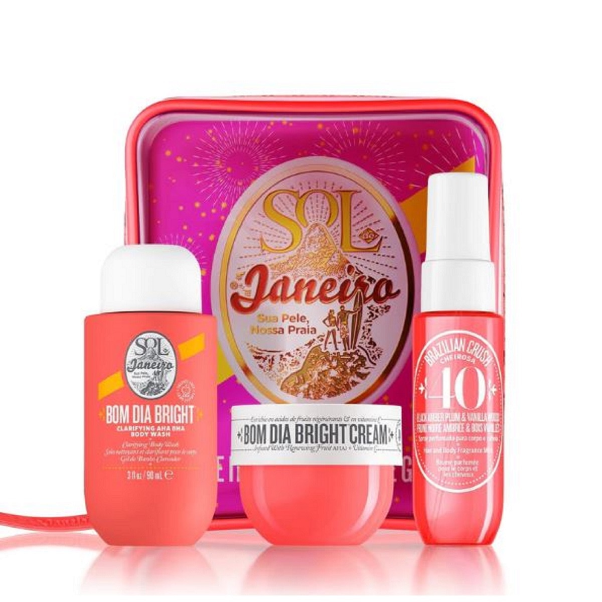 BOM DIA JET SET (SET DE CREMA, PERFUME Y SHAMPOO DE BAÑO) > Sephora MX
